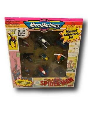 Micro Machines The Amazing Spiderman Marvel Collector's Set Galoob 1993 ...