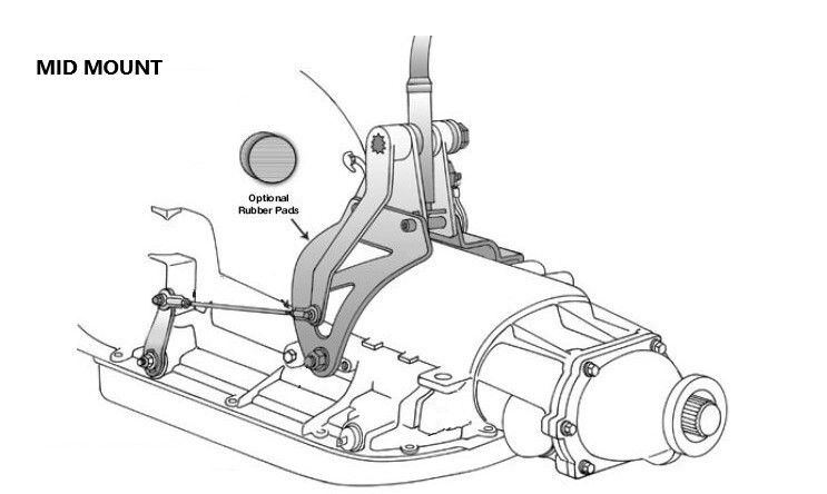 GM TH350 Shifter Kit Turbo 350 Floor Automatic Transmission 12" Stick ...