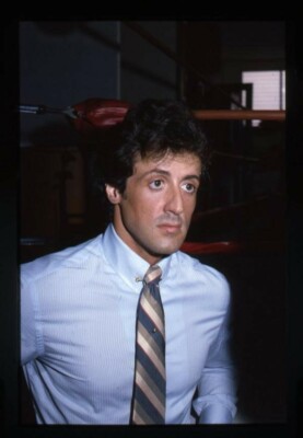 Sylvester Stallone Rocky Star Smiling Candid Pose Original 35mm ...