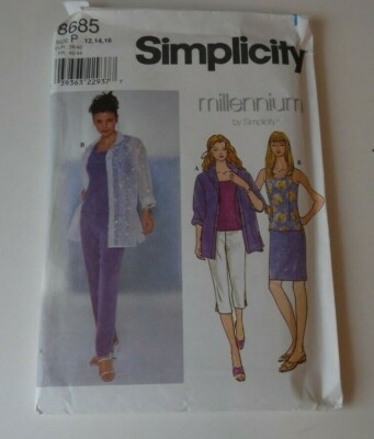 Simplicity Pattern 8685~12,14,16~Top Shirt Skirt And Pants~Brand New ...