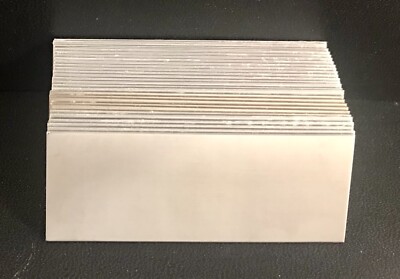 25 Blanks 1"x3" Silver Laser Engraving Stamping Metal Plates Trophy ...