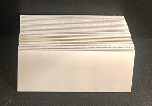 25 Blanks 1"x3" Silver Laser Engraving Stamping Metal Plates Trophy ...