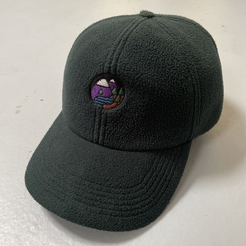 Vintage Rivers West Hydro Power Flock Fleece Camp Mountain Water Cap ...
