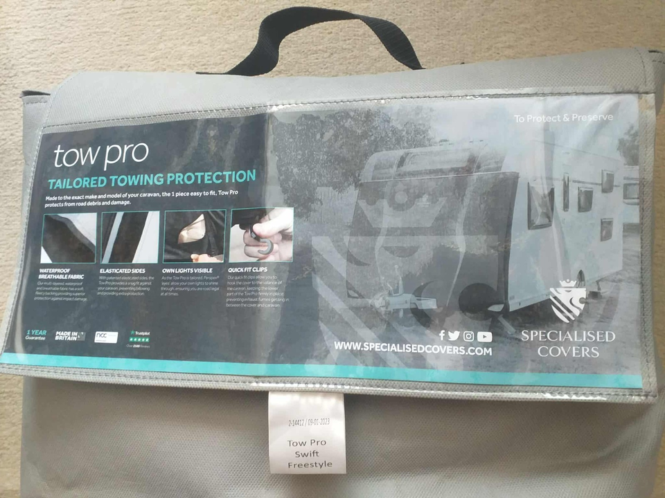 Specialised Covers Tow Pro Swift Freestyle Caravan Protector Cover ...