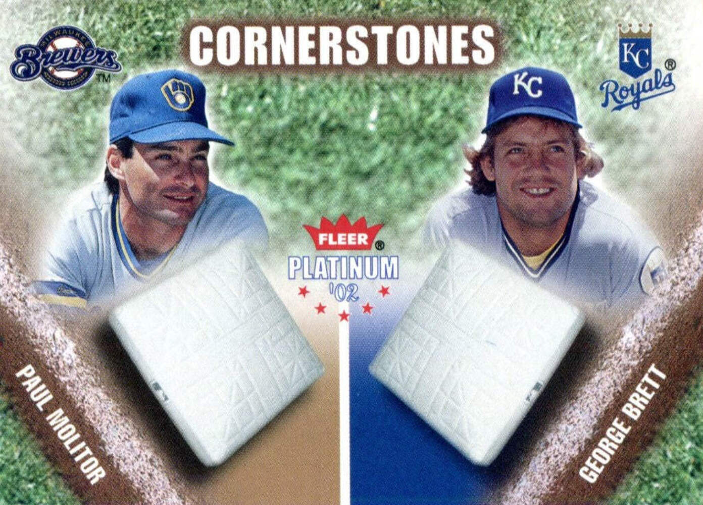 Paul Molitor & George Brett 2002 Fleer Platinum Cornerstones Card | eBay