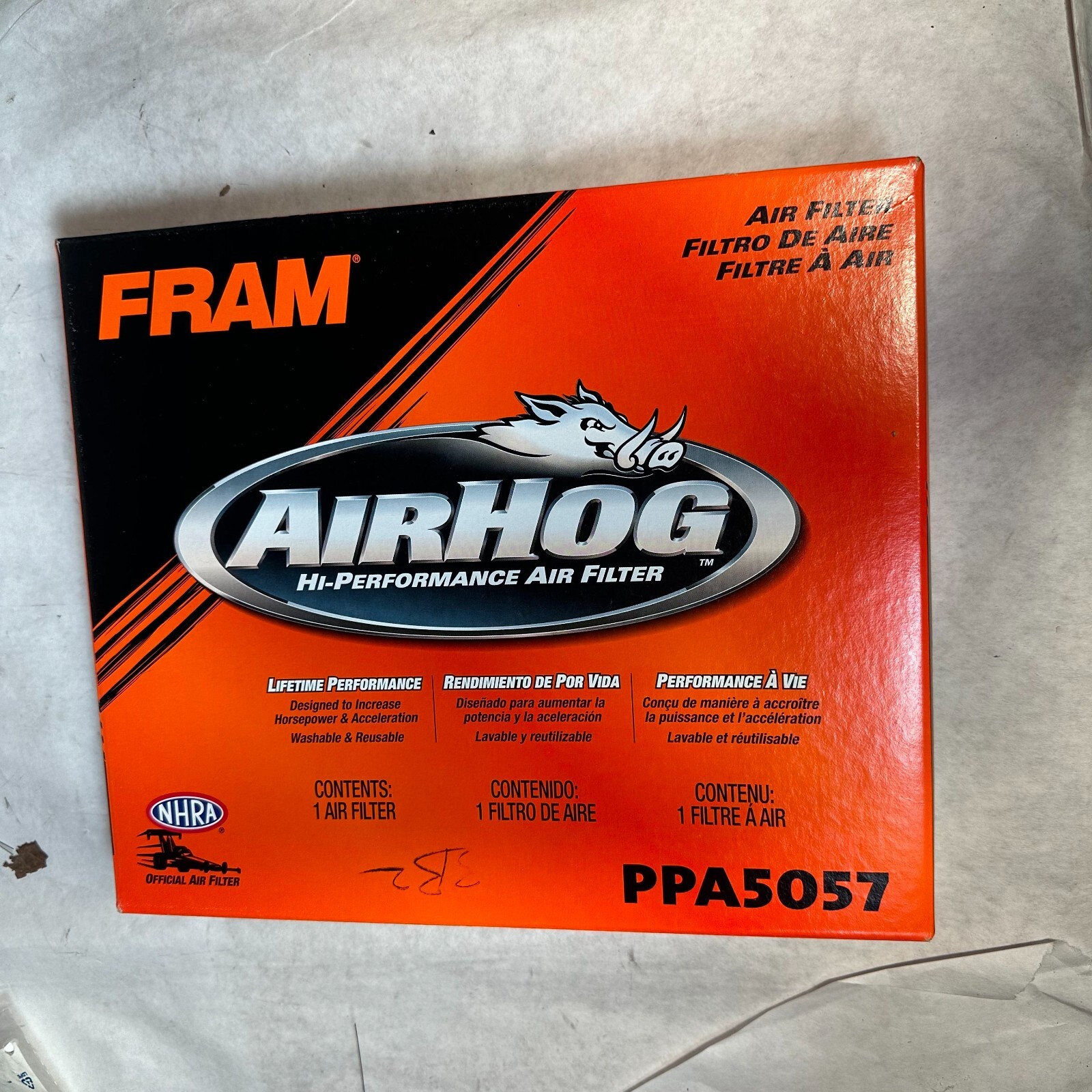 FRAM PPA5057 Air Hog Filter Mustang Thunderbird Mark VII Wash Reusable ...