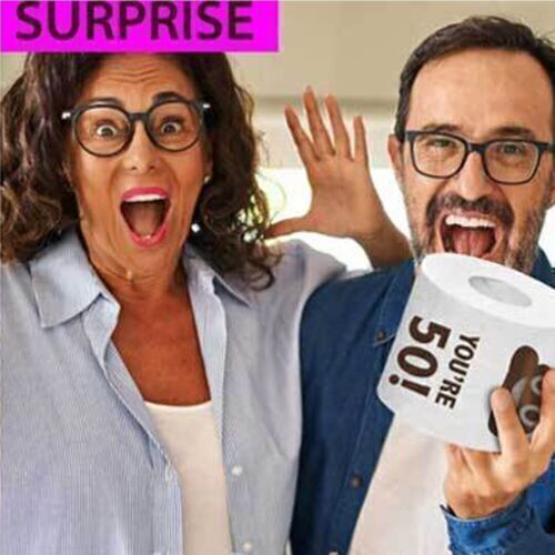 Prank Gag Printed Poop Funny Toilet Paper Roll Novelty Gag Gift for ...