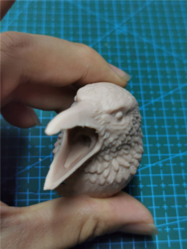 DIY 1/18 Growling Crow Bird Animal Head Sculpt For 3.75in Male Action ...