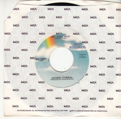 JOHNNY CYMBAL - MR. BASS MAN - MINT REISSUE 45 - UNPLAYED NEW | eBay