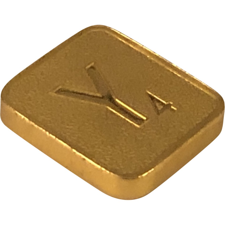 Replacement (individual) Letter Tile, Franklin Mint 24K Gold Scrabble ...