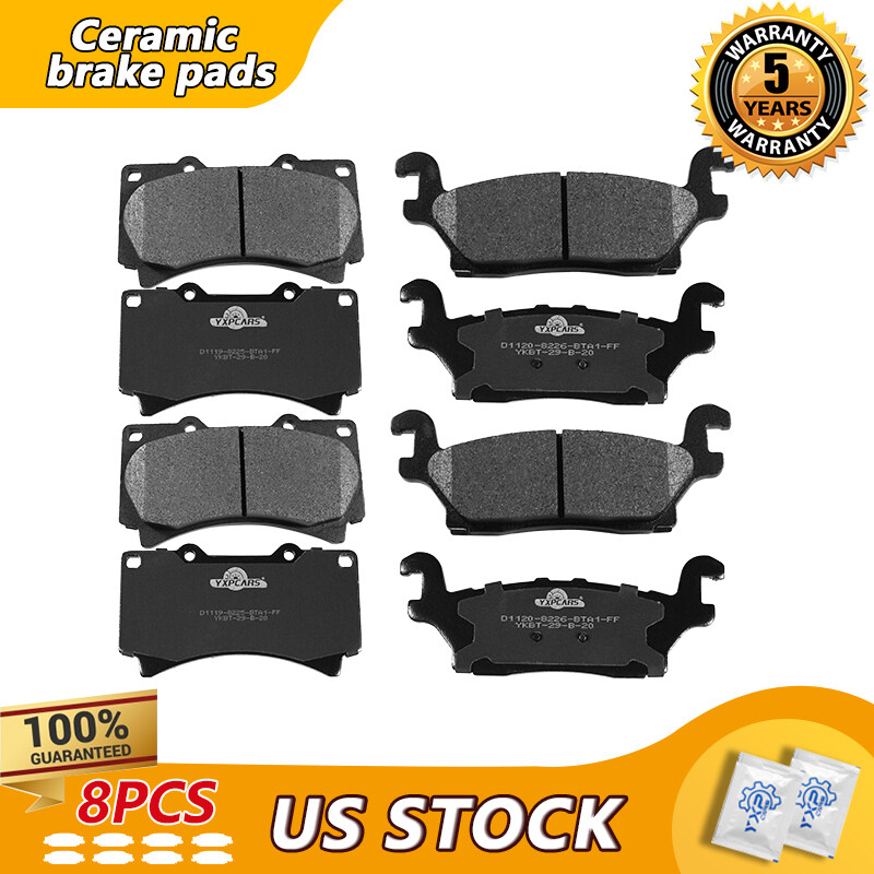 Front Rear Ceramic Brake Pads For 2006 2007 2008 2009 2010 Hummer H3 ...