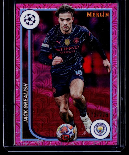2023-24 Topps Merlin Uefa Club Competitions - Jack Grealish #75 Pink ...