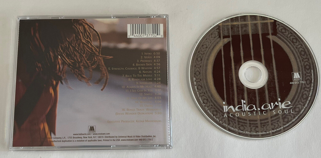Acoustic Soul by India.Arie (CD) 44001377020 | eBay