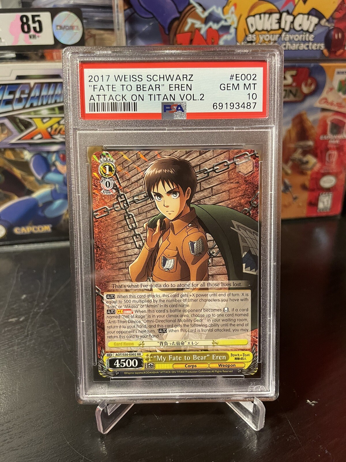 2017 Weiss Schwarz "My Fate to Bear" Eren AoT: Vol.2 AOT/S50-002 RR PSA ...