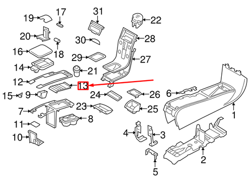 VOLVO C30 Centre Console Blind Trim Cover 9123545 NEW GENUINE | eBay