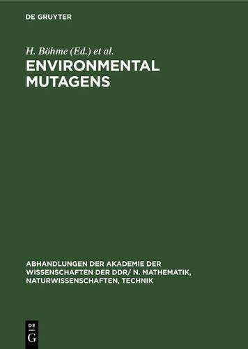 Environmental Mutagens [Hardcover] 9783112619599| eBay