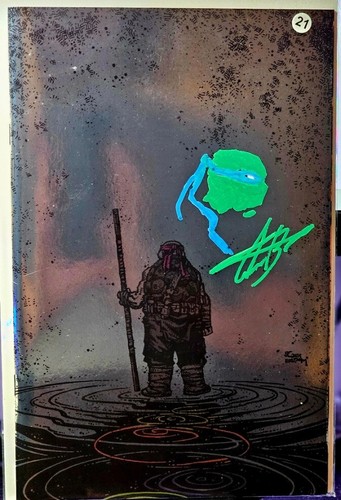 TMNT #150 EASTMAN FOIL VIRGIN VARIANT SIGNED & REMARKED by AARON ...