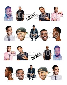 Drake Nail Art (Water Decals) Drake Nail Decals Rapper/music Nail Art ...