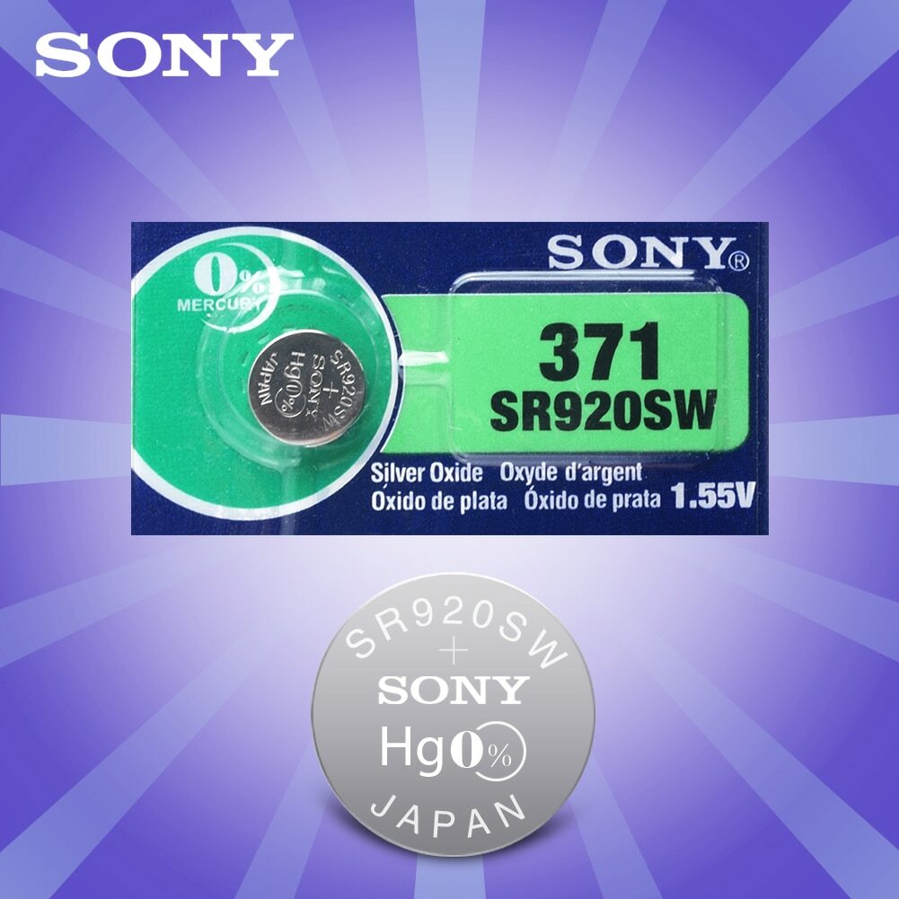 SR920SW SONY Alkaline Battery AG6 371 SR69 SR921 V371 D371 605 LR921 ...