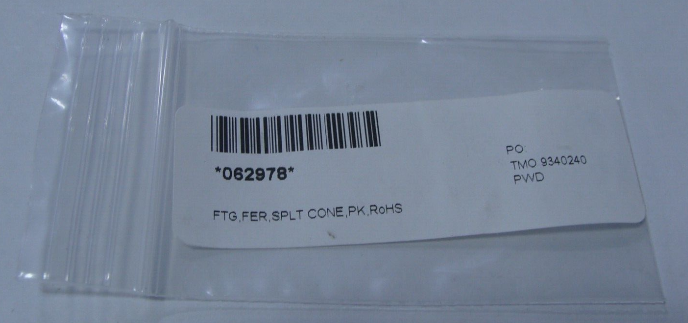 Thermo Scientific Ferrule, split-cone, black P/N 062978 | eBay