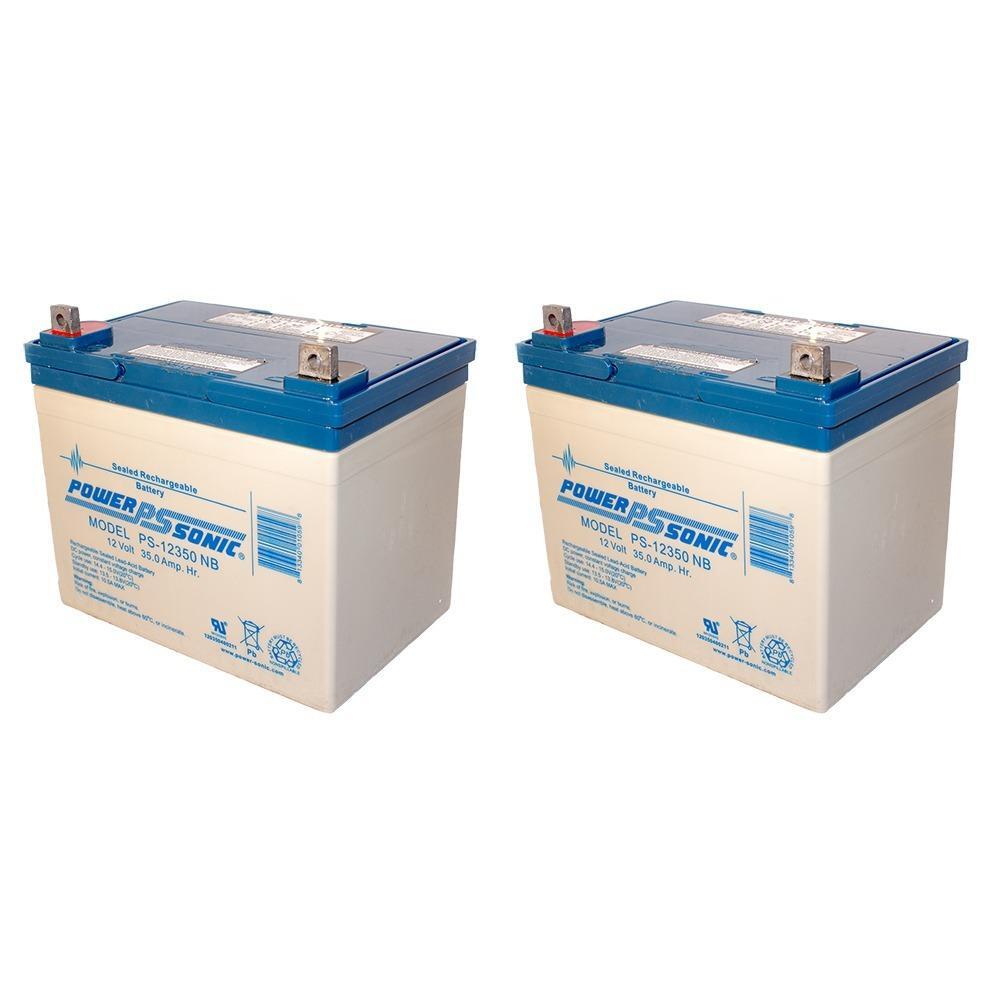 Power-Sonic 2 Pack - 12V 35AH SLA Battery for Invacare Pronto M41 ...
