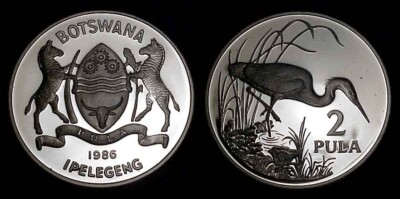 BOTSWANA 1986 2 Pula Proof | eBay