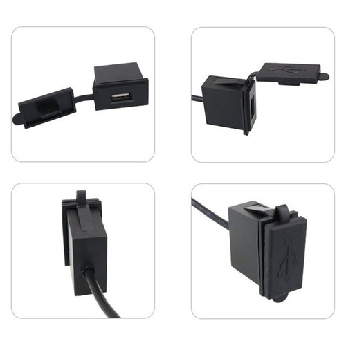 USB Charging Car Charger Socket Black Car Charger Parts Power Sockets ...