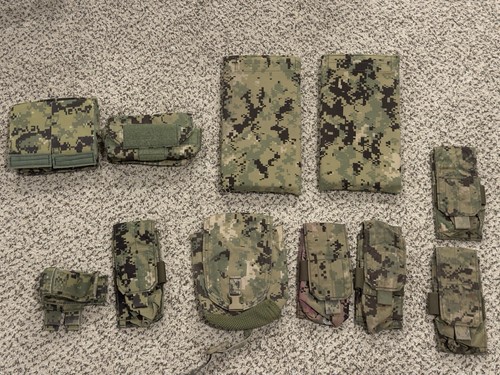 AOR1 AOR2 NWU Type III MOLLE Pouch Lot Eagle Industries NSW Devgru ...