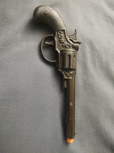 Vintage 1920s Rare Cowboy Patented Toy Cap Gun Cast Iron | eBay