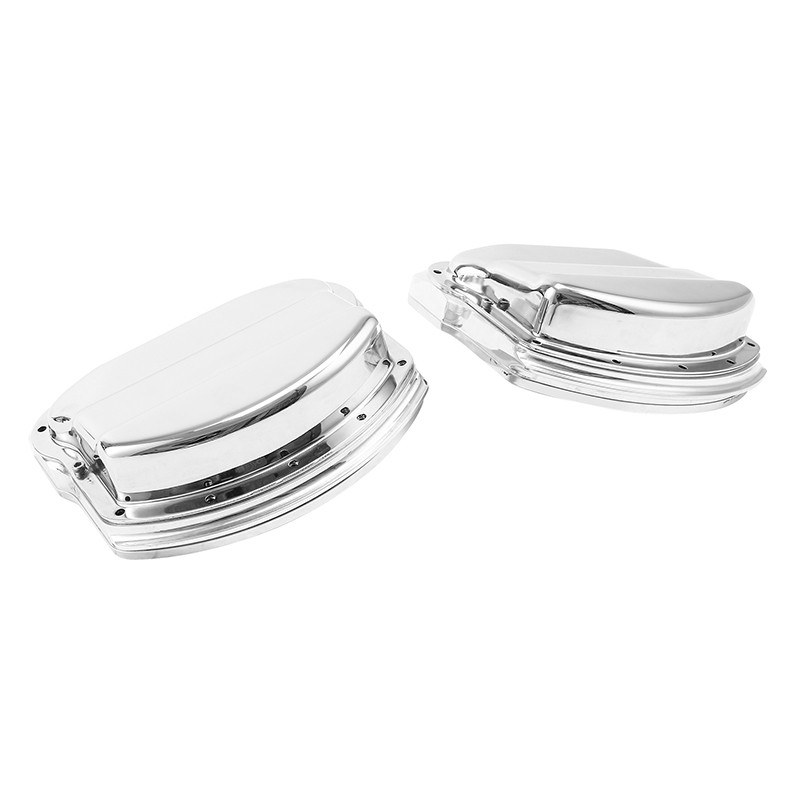 Chrome Panhead Valve Rocker Box Top Covers Set Fit For Harley Twin Cam ...