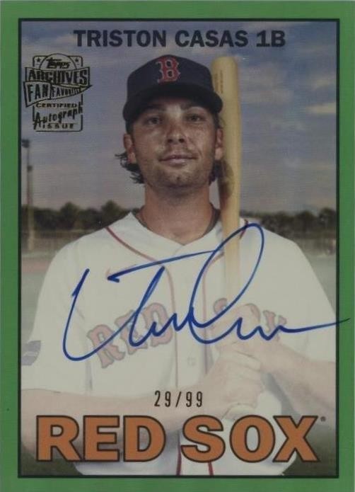 2025 Topps Archives - 1967 Fan Favorites Autographs Triston Casas ...