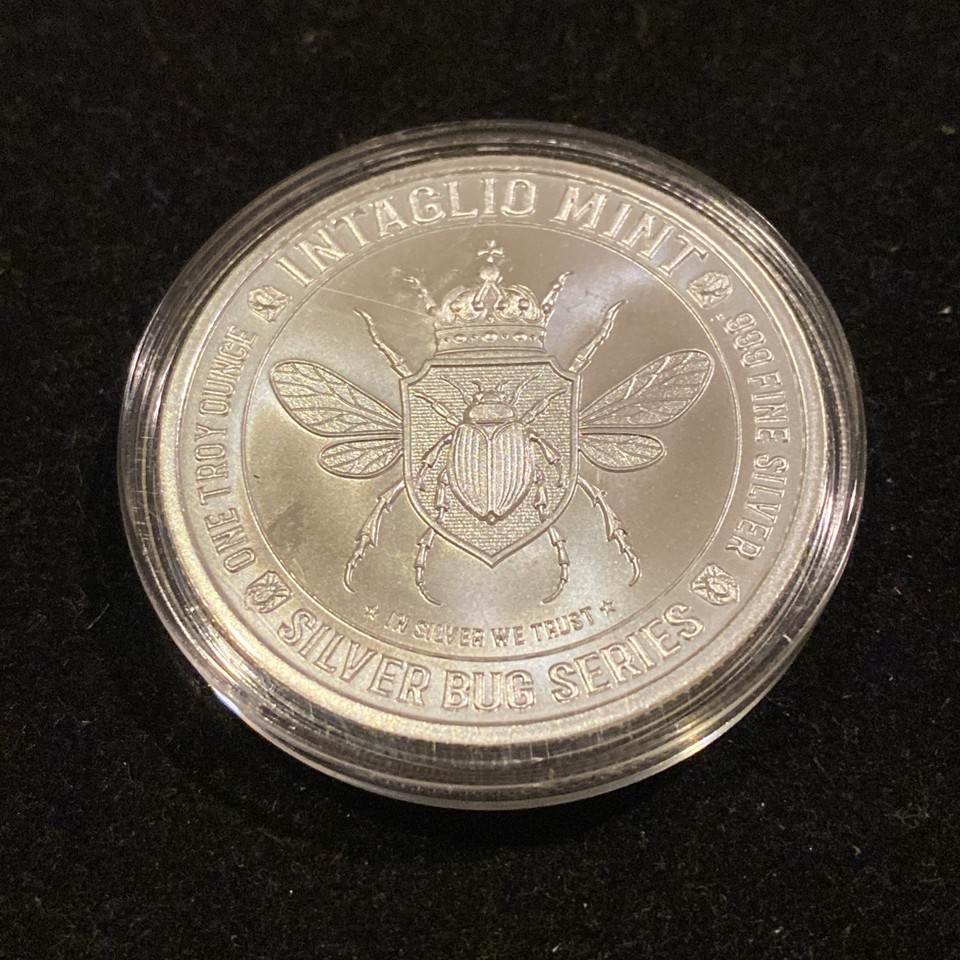 Intaglio Bug Series Color Monarch Butterfly Edition 1 Oz Silver Art ...