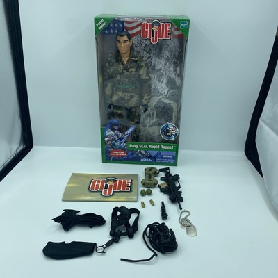 Rare GI Joe 12" Navy Seal Collection Rapid Rappel Action Figure (Asian ...
