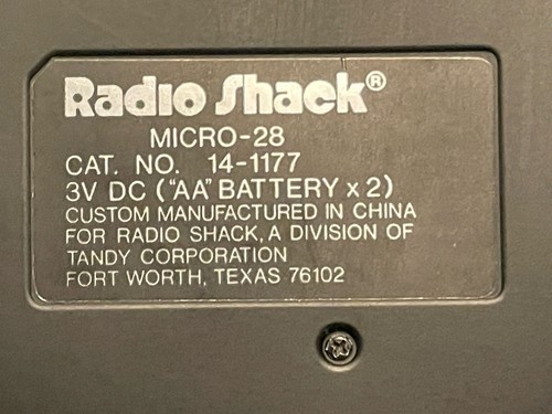 Radio Shack Index Marker VOX Micro-28 Microcassette Recorder. Works | eBay
