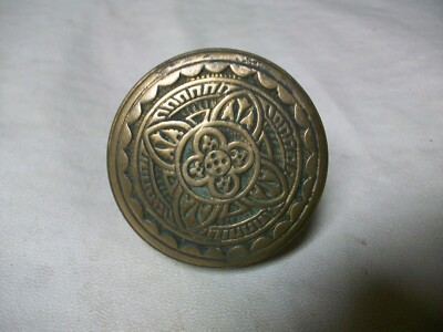 VINTAGE ANTIQUE ORNATE SOLID BRASS DOOR KNOB | eBay