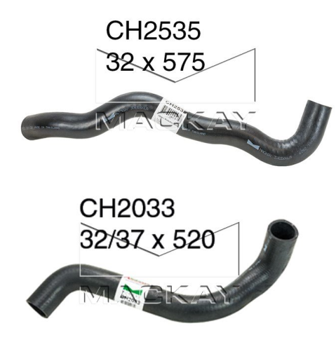 MACKAY RUBBER RADIATOR HOSE KIT FOR TOYOTA HIACE LH1## 2L 3L DIESEL 89 ...