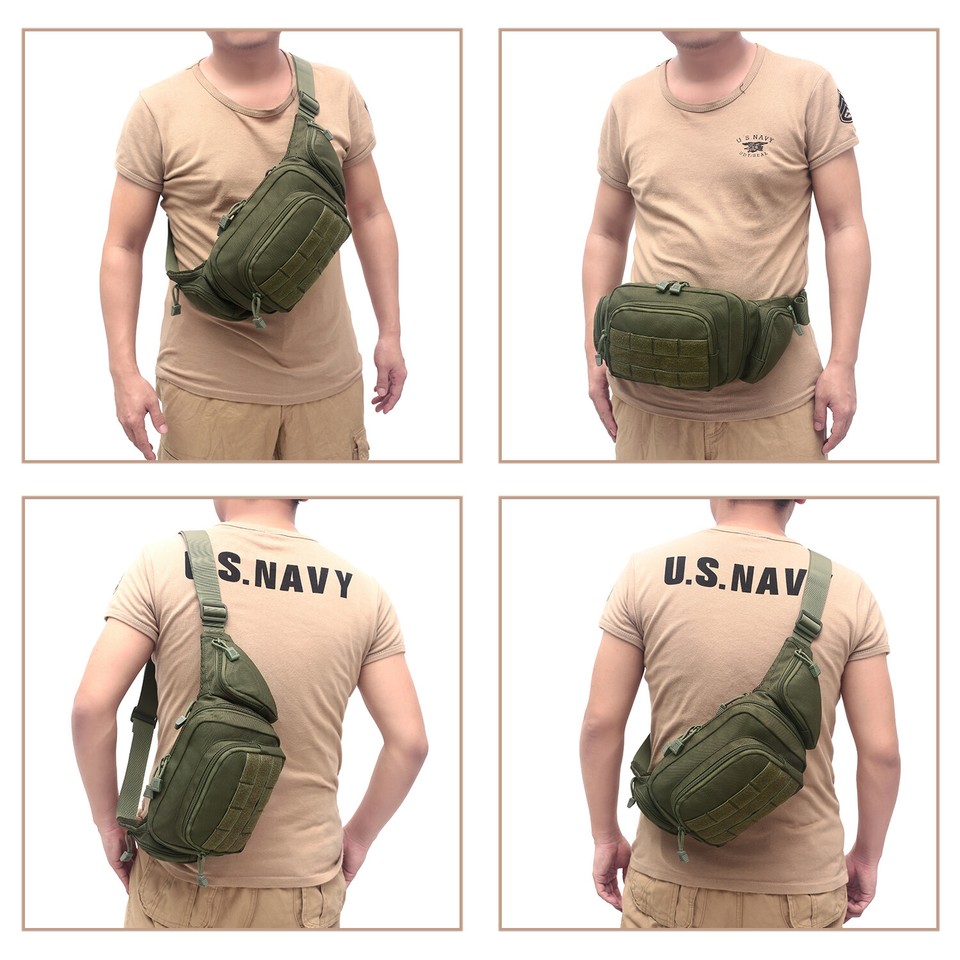 Tactical Concealed Gun Pouch Handgun Pistol Holster Shoulder Bag EDC ...