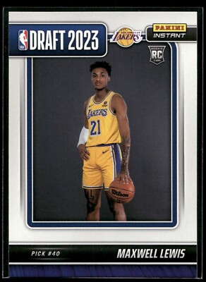 2023-24 Panini Instant Maxwell Lewis DRAFT NIGHT 1/429 SP Lakers #DN-31 ...