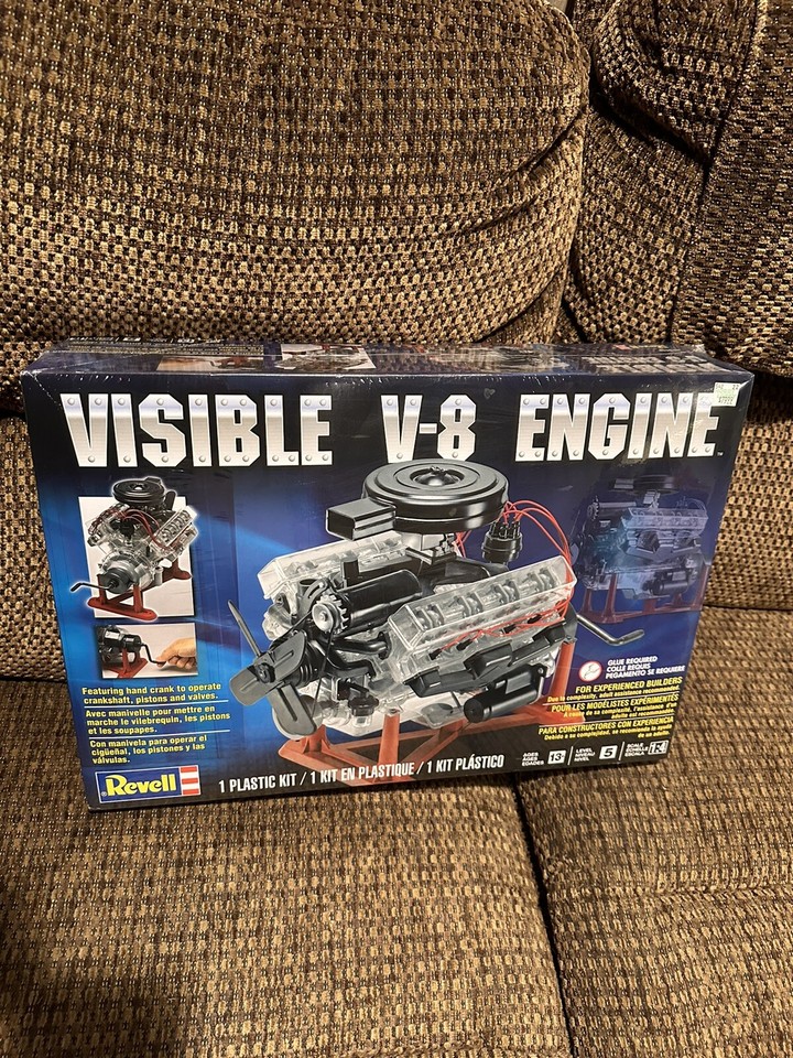 Revell Visible V-8 Engine 1:4 Scale Detailed Kit; Sealed New W ...