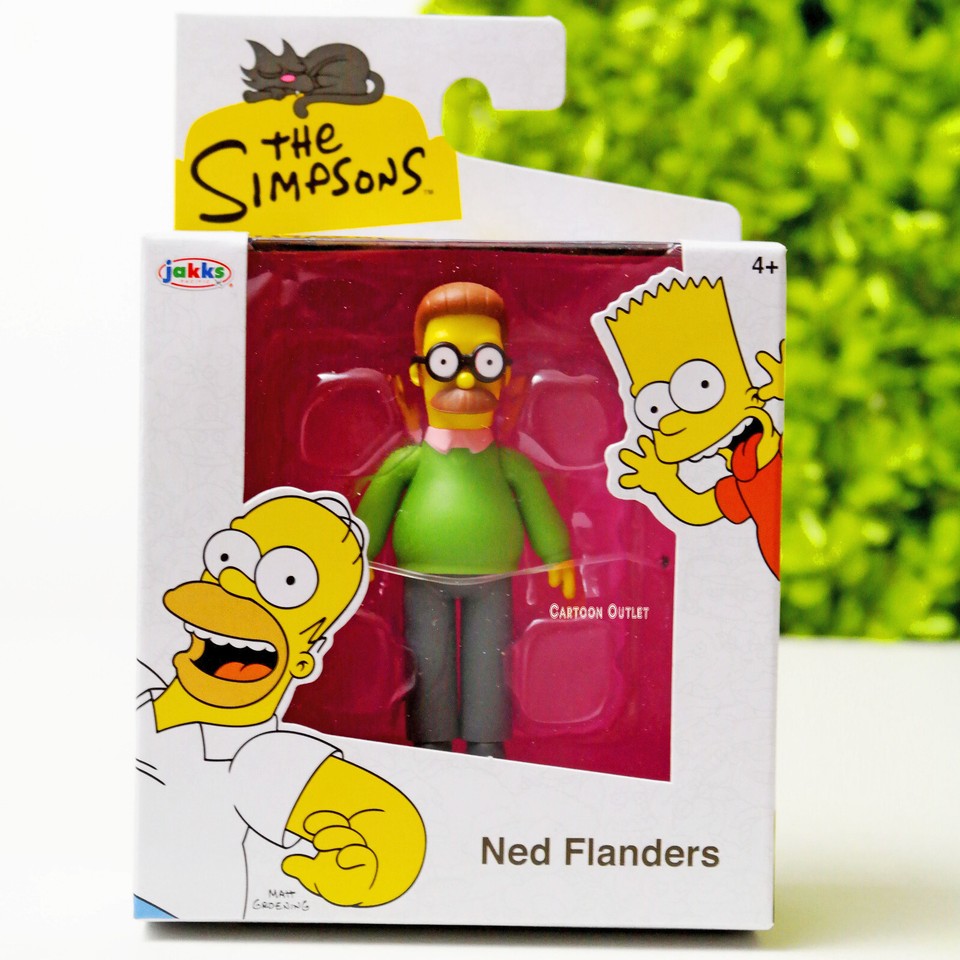 The Simpsons NED FLANDERS Jakks Pacific Action Figure 2.5” New 2024 ...