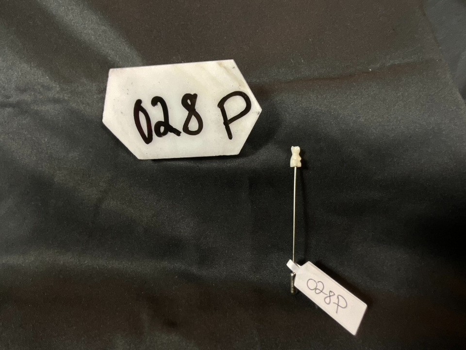 Vintage Navajo Handmade Mother Of Pearl Stone Bear Hat Pin | eBay