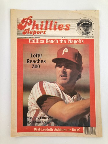 Philadelphia Phillies Report Newspaper October 22 1983 MLB Phils ...