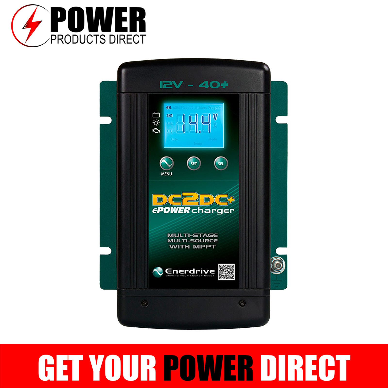 Enerdrive EN3DC40+ 40A DC2DC Battery Charger - InBuilt MPPT Solar ...