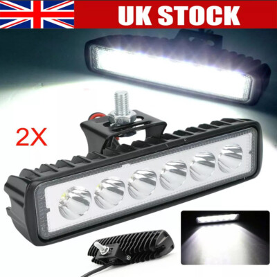 2Pcs 12v 6 LED Daytime Running Lights DRL Car Fog Day Driving Lamps ...