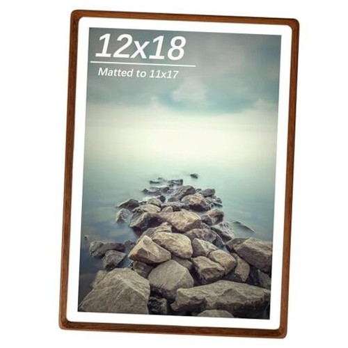Frame, Natural Solid Walnut Wood 18x12 Picture Frame with 12x18 Natural ...