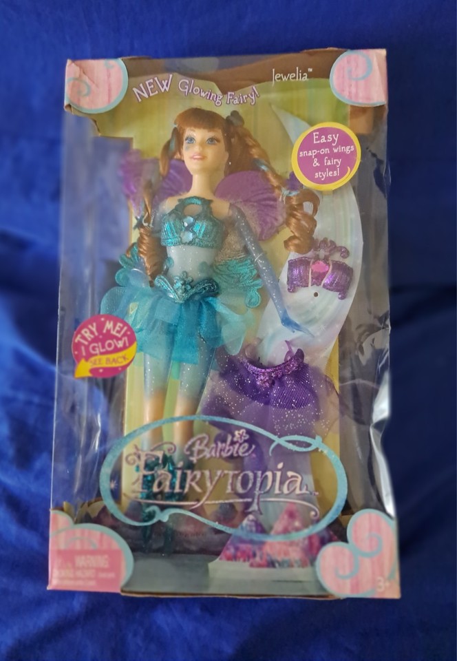 Barbie Fairytopia Glowing Fairy Jewelia Doll New In Original Box ...
