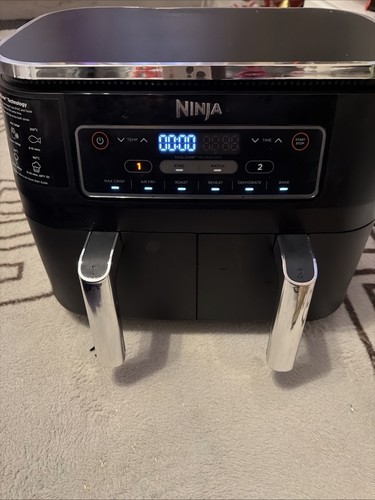 (Broken Left Handle) Ninja Foodi Dual Zone Air Fryer Black, Model ...