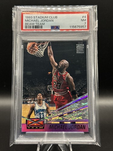1993 NBA Stadium Club Michael Jordan Beam Team #4 PSA 7 | eBay