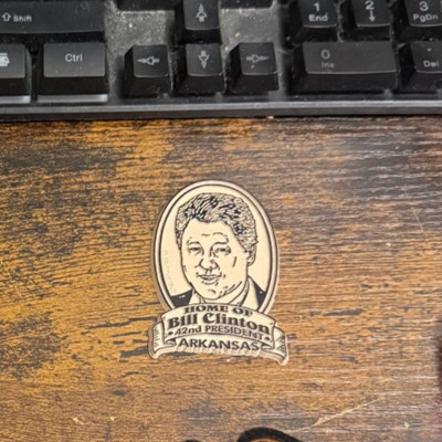 Arkansas Bill Clinton Souvenir Fridge Magnet Home of 42nd President ...