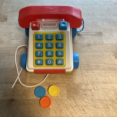 Vintage Made In Italy Chicco Toy Phone With Plastic Coins | eBay
